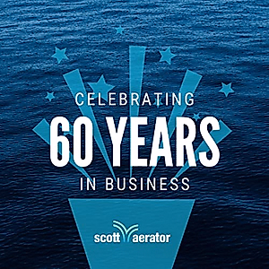 Scott Aerator Floating De-Icer for Lakes & Ponds | 1 Horse Power 115V Stainless Steel & Oil Free Motor with 5 Years Warranty | 35 ft. Electric Corded Cable Included | Made in USA