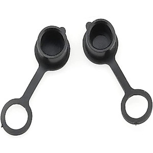 AIMPGSTL 10PCS GX16 Cap Lid Black GX16 Aviation Connector Plug Cover Waterproof Dust Plastic Cap Circular Protective Sleeve