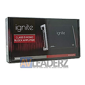 Ignite Audio R3000/1D, Class D Mono Block Car Amplifier - 6000 Watts Peak Power