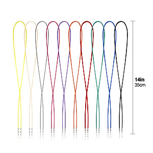 Hifot Eyeglasses Strap Eyewear Retainer 10 Pack, Sunglasses Reading Glasses Holder Strap for Men Women, Spectacles Chain Lanyard Cord