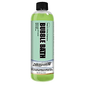 Nanoskin BUBBLE BATH Foaming Car Wash Shampoo 16 Oz. - Works with Foam Cannon, Foam Gun, Bucket Washes, Car Soap for Pressure Washer | For Car, Truck, Motorcycle, RV & More | Green Apple Scented