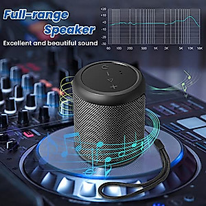 WESDAR Portable Bluetooth Speakers, Bluetooth Speakers with Subwoofer, Waterproof and Long Battery Life, Bass Boosted Fast Charge Dual Paring Technology, Shower Outdoor Speaker Great Gift