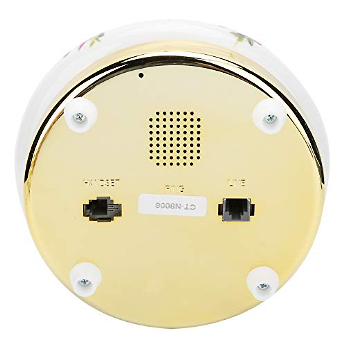 Antique Phones Corded Landline Telephone Retro Style Push Dial Ceramic Imitation Desk Telephone FSKDTMF Dual System for Home Office