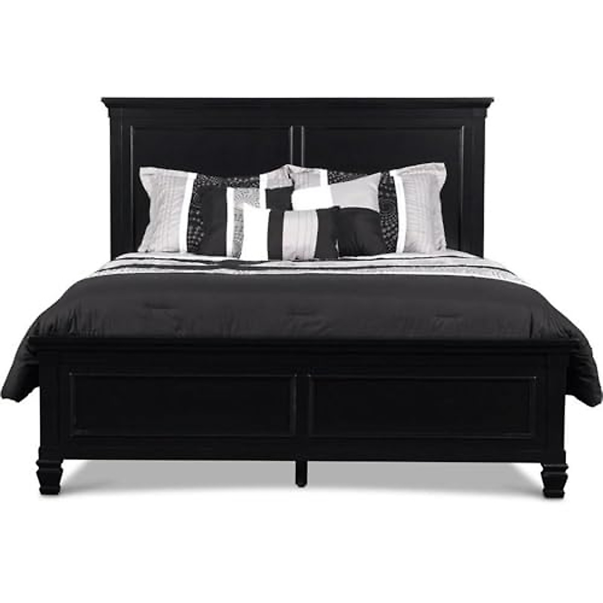 New Classic Furniture Tamarack Wood Twin Bed, Black