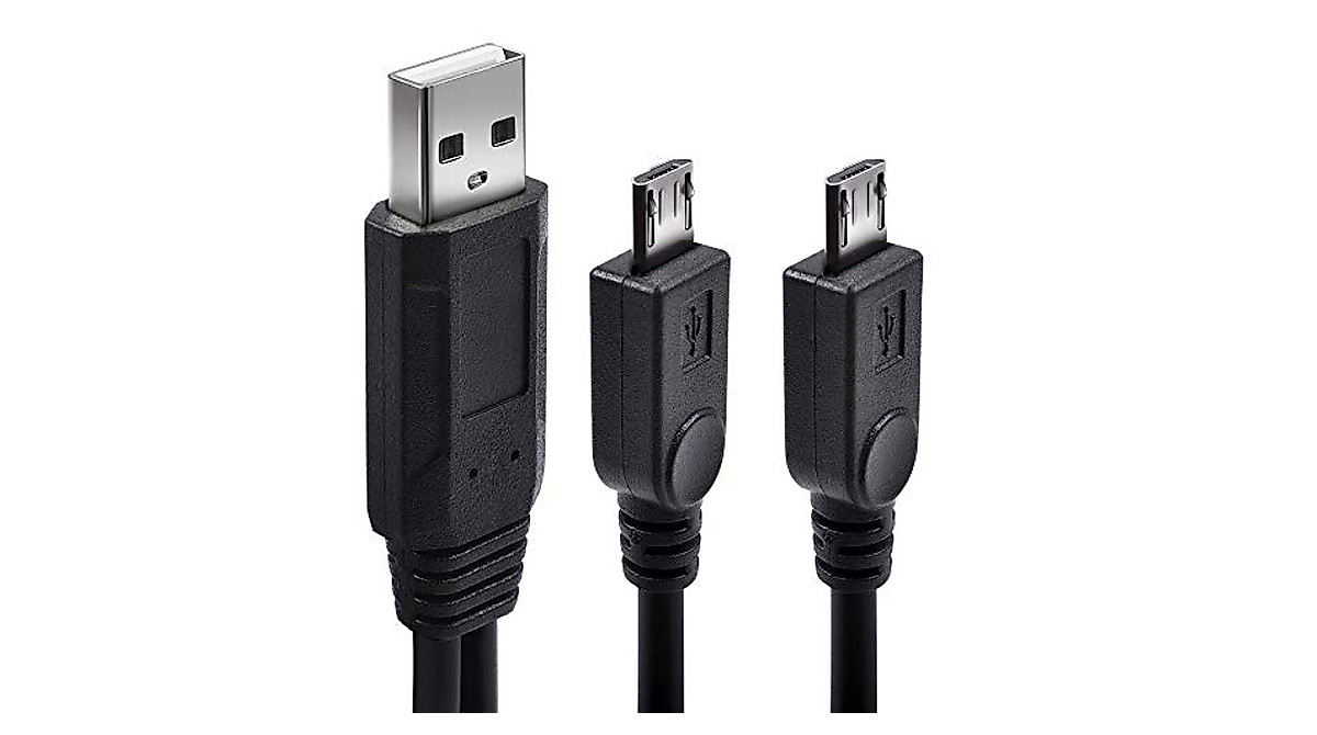 UCEC Dual Micro USB Splitter Cable - Charge 2 Devices