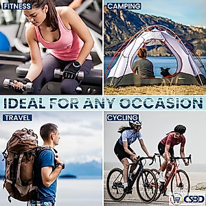 CSBD 20 oz. Bulk Reusable Plastic Water Bottles, 10 Pack, Made in USA, Clear, BPA Free, Perfect for Gym, Cycling, Hiking, Yoga, Fits Bike Cages, Ideal for Sports Teams, Parties, Customizable