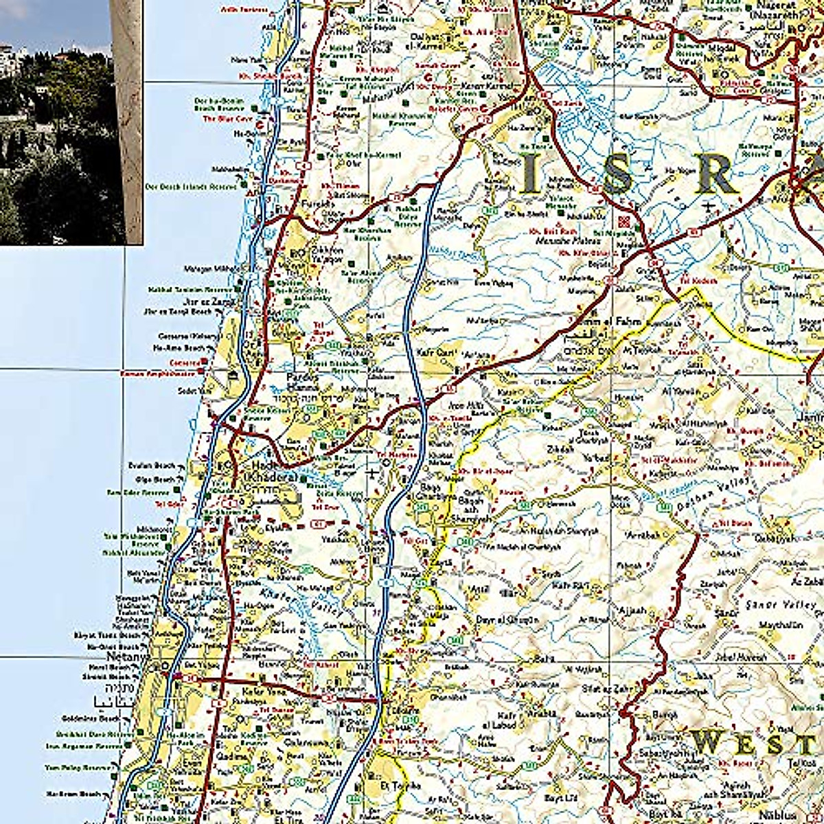 Israel Map (National Geographic Adventure Map, 3208)
