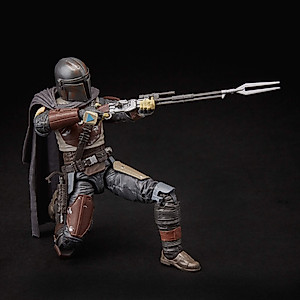 STAR WARS The Black Series The Mandalorian Toy 6" Scale Collectible Action Figure, Toys for Kids Ages 4 & Up