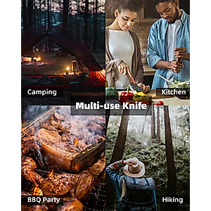 ZeroKnife Husk Chef Knife, Japanese Butcher Knife,Handmade Fishing Filet & Bait Knife, High Carbon Steel Japan knives Meat Cleaver for Kitchen Cooking, Hunting, Camping