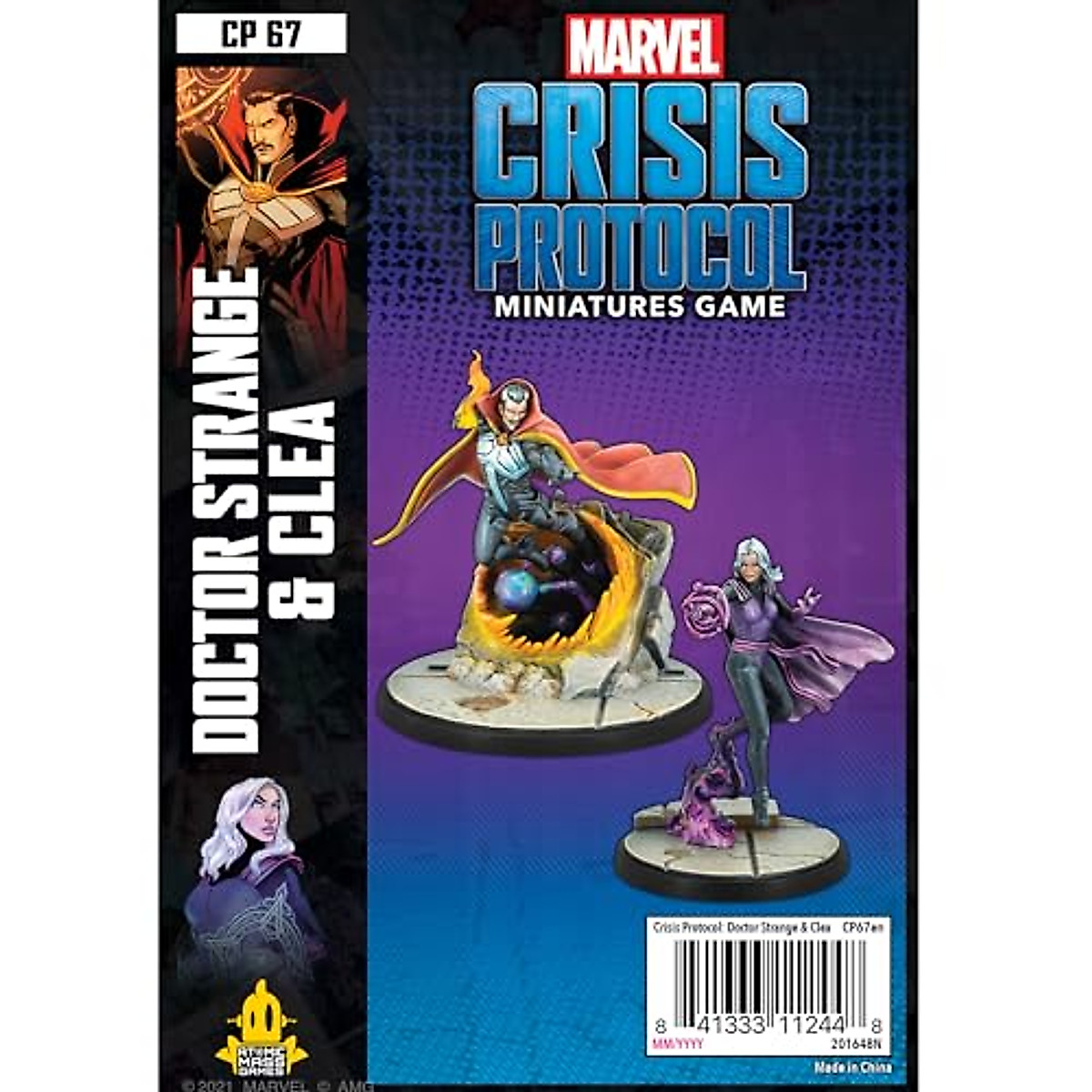 Marvel: Crisis Protocol Doctor Strange & Clea Character Pack - Sorcerer Supreme and Devoted Disciple Unite! Tabletop Superhero Game, Ages 14+, 2 Players, 90 Minute Playtime, Made by Atomic Mass Games