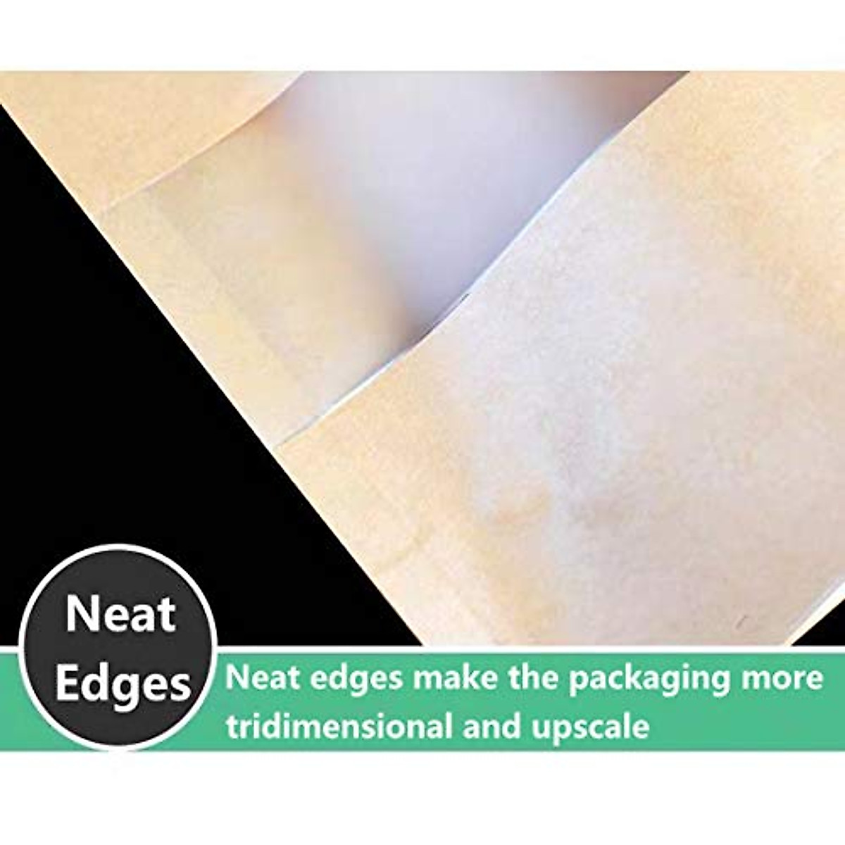 Kraft Paper Bags With Frosted Window And Zip Lock Decorative Heavy Duty Heat Seal Recycled Resealable Mylar Stand Up Pouches Bags Sealable For DIY Food Snack Cookies Candy Coffee Popcorn (6x9+3.2inch)