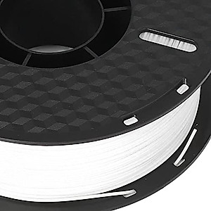 3D Printer Roll Filament, Smokeless Plastic Shell 1kg Spool 1.75mm PLA Print Filament High Accuracy for Industrial Devices(Transparent)