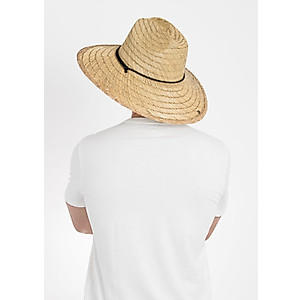 Peter Grimm - Lifeguard, Costa - Wide Brim Sunhat - Men & Women (One Size) (Natural, Costa)