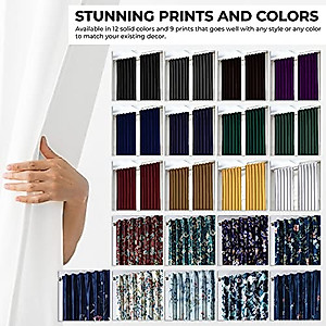 Tribeca Living Luxury Velvet Room Darkening Window Curtains - 50 x 96-Inch, Emerald Green, 2 Panels (Rod Pocket/Back Tab), (VELSOCUR96EG)