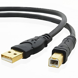Mediabridge™ USB 2.0 - A Male to B Male Cable (10 Feet) - High-Speed with Gold-Plated Connectors - Black - (Part# 30-001-10B)