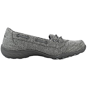 Skechers Women's Breathe Easy-Good Influence Sneaker, Grey, 8 M US