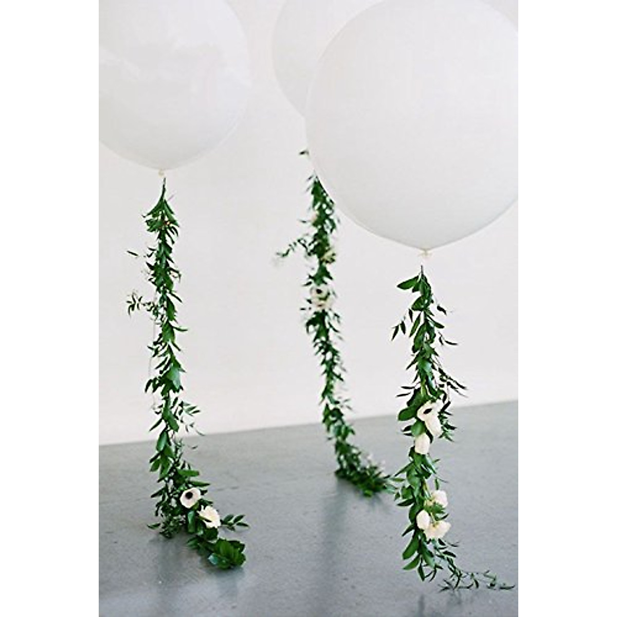 Giant Balloons 36-Inch White Balloons (Premium Helium Quality) Pkg/6, for Birthdays Wedding Photo Shoot and Festivals Christmas and Event Decorations