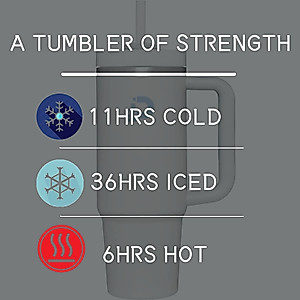 Acuewuja 30oz/890ml Tumbler With Handle, Lid, Straw And Silicone Boot Reusable Double Wall Vacuum 18/8 Stainless Steel Coffee Travel Mug Portable Insulated Beer Cup (Fog)