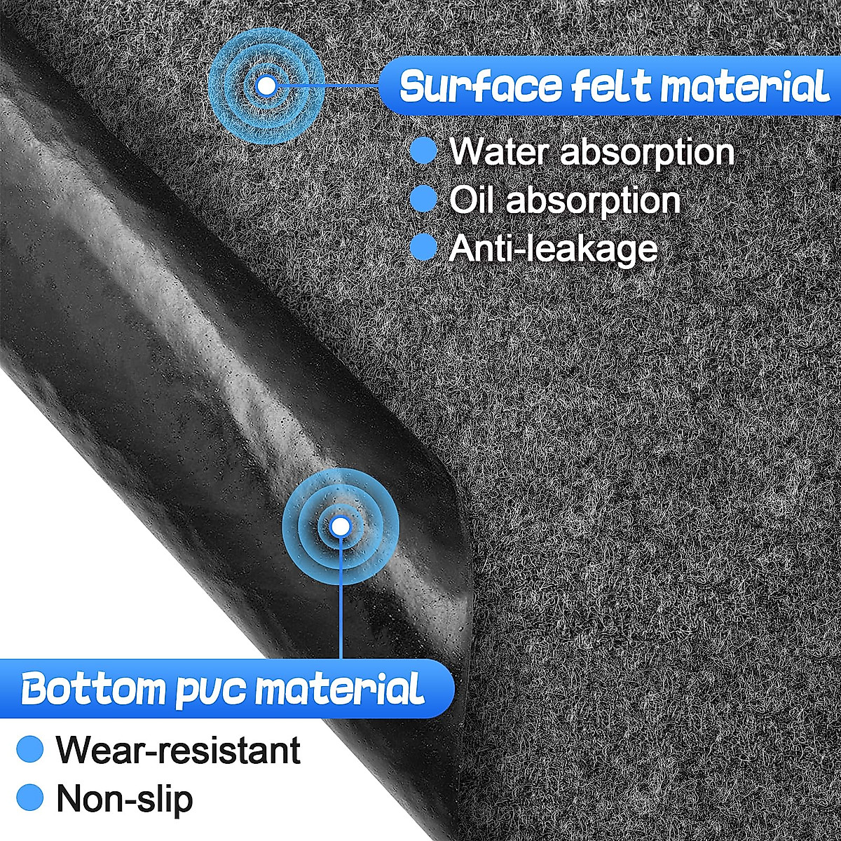 Beeplove 79" Dia. Hot Tub Mat, Non-Slip & Wear Resistance Protector Pad for Inflatable Hot Tub Above Ground Pool, Absorbent Spa Pool Flooring Mat, Outdoor Indoor Portable Hot Tub Accessories