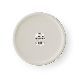 Portmeirion Home & Gifts Spode King Charles III Coronation Lidded Covered Sugar Bowl 280ml, Blue & White Pattern UK Made