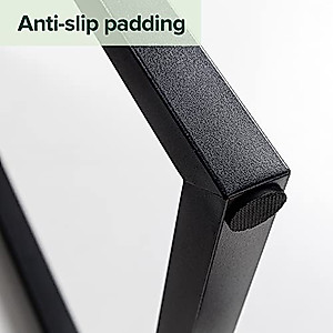 ZINUS Jennifer 55 Inch Black Frame Desk / Computer Workstation / Office Desk / Easy Assembly, Deep Espresso