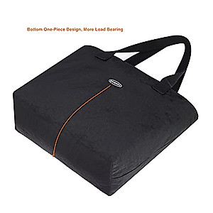 SAVERRY Foldable Zipper Closure Large Tote Bag Nylon Water Resistant Shopping Travel Gym Toy Bag Sandproof Beach Bag
