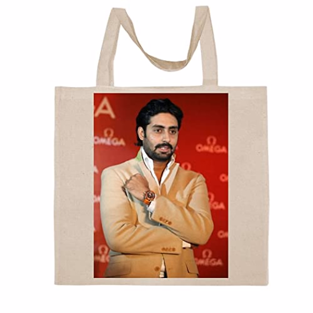 FC Carino Abhishek Bachchan - A Nice Graphic Cotton Canvas Tote Bag FCA #FCAG334108