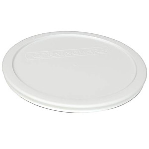 CorningWare (1) FS-1-PC 2.5Qt French White Lid and (1) F-5-PC 1.5Qt French White Lid