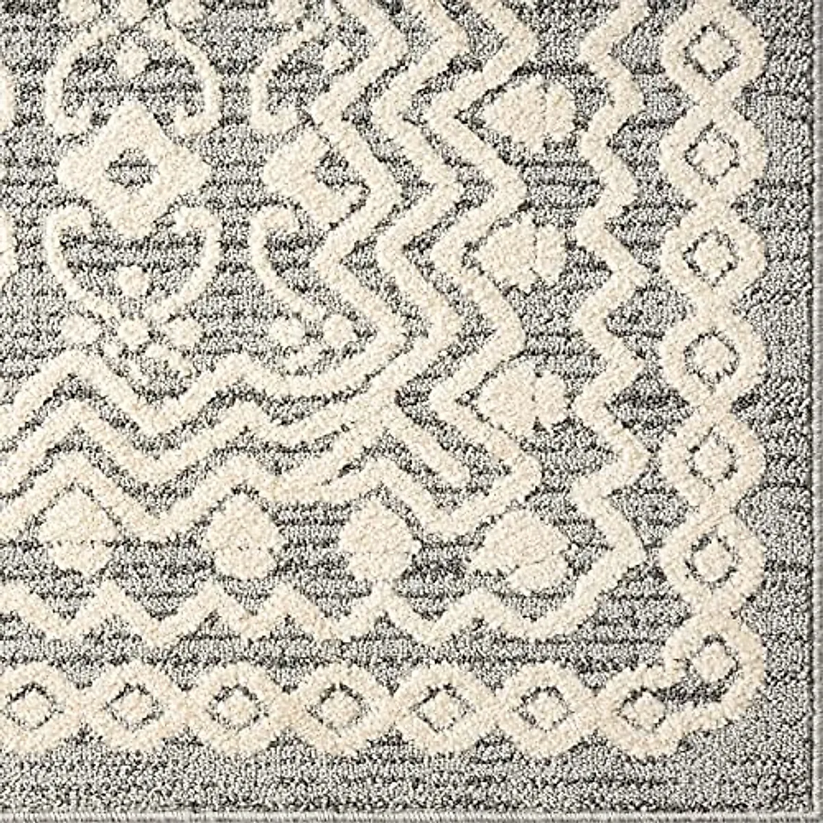 LUXE WEAVERS Moroccan Trellis Gray 8x10 Area Rug