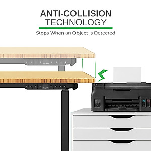 Rise UP Dual Motor Electric Adjustable Height Width Standing Desk Frame with Memory Premium Quality sit Stand up Ergonomic Home Commercial Office Desk Base Legs Base Table no Desktop Computer Black