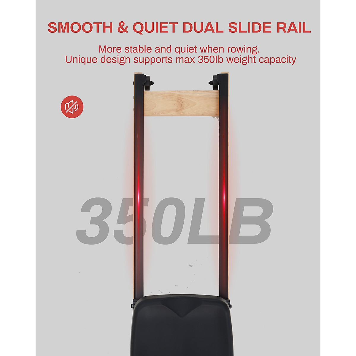 BORGUSI Magnetic Rowing Machines for Home Use, 16 Levels of Resistance, 350lb Weight Capacity, LCD Monitor & Tablet Holder, Foldable Rower Row Machine with Comfortable Seat Cushion & Dual Slide Rail