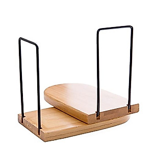 SZYAWsd File Sorters Bamboo Desktop Organizer Office Home Bookends Book Ends Stand Holder Shelf Bookrack 1pcs