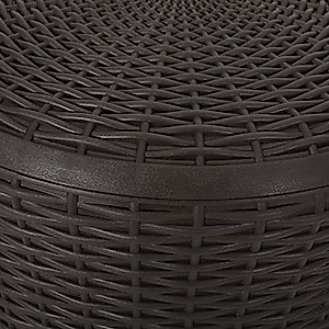 Christopher Knight Home Wallice Outdoor Patio Table, Dark Brown