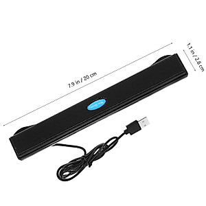 UKCOCO Sound Bars for TV, Small Surround Soundbar Speakers for PC/Gaming/Projectors