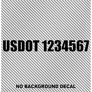 Set of 2 Custom USDOT US DOT Number Decals - add MC Company Name Location VIN CA or KYU Number - For Semi Trucks Tractor Tow Commercial Van Pick up Decal Sticker Graphic v2