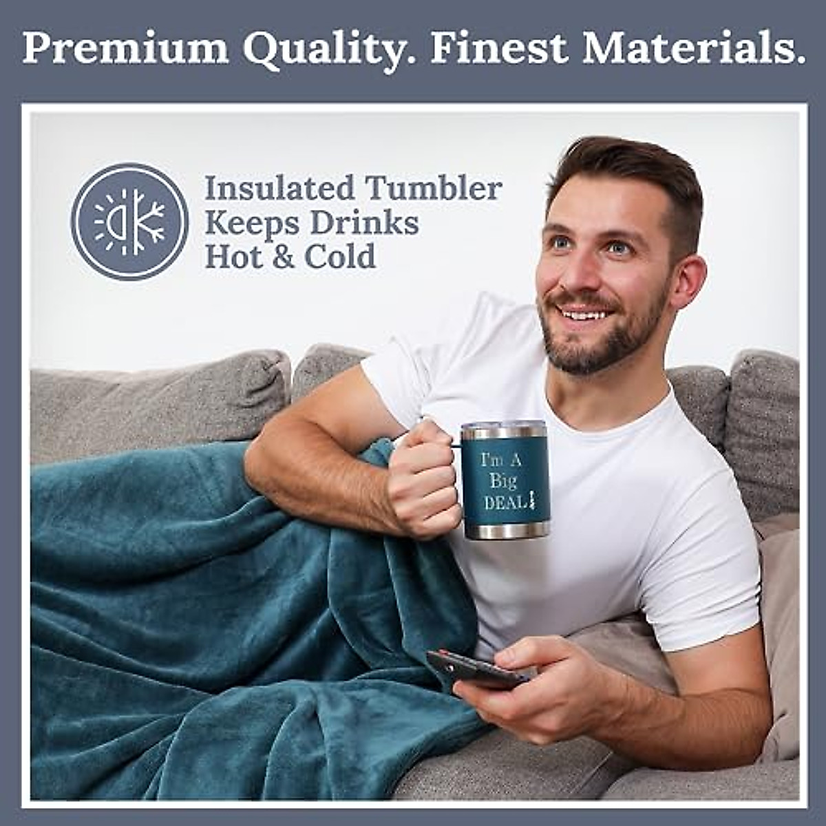 GOLDMUS Men Gift Set - Unique Gift Box for Men - Outstanding Birthday Gifts for Men, Thoughtful Gifts for Dad, Popular Gifts for Boyfriend & Thank You Gifts for Men - The Premium Gift Baskets for Men