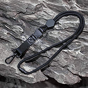 Durable Round Cord Lanyard with Metal Hook,Breakaway Buckle,Safety Breakaway for ID Card Holder in Office or Keys