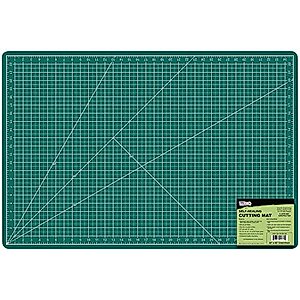 US Art Supply 24" x 36" GREEN/BLACK Professional Self Healing 5-Ply Double Sided Durable Non-Slip Cutting Mat Great for Scrapbooking, Quilting, Sewing and all Arts & Crafts Projects