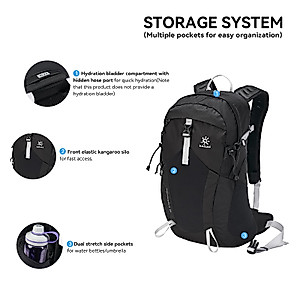 Kailas 20L Hiking Daypack Lightweight Backpack Waterproof Camping Backpack for Outdoor Sports