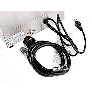 NJTFHU Shawarma Grill Doner Kebab Machine Gas Gyro broilers Rotating Home Vertical Rotisserie with 2 Burners 110V for Chicken Roast,Turkey Roast,Tacos,Roast,（Registered Design Patent）