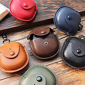 SKPY for Bose Quietcomfort Earbuds II Case, Protector Headphones Accessories Qc 2 Leather 2022 New Cover, Gift for Kids Teens Boys Girls (Brown)