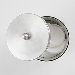 Madison Park Tesera Glass Bathroom Accessory Set, Stainless Steel Top, Handcrafted Mosaic Tiles, Vanity Décor, Lotion / Soap Dispenser with Pump, Tumbler, Covered Jar, Multi-Sizes, Silver/Gold 3 Piece