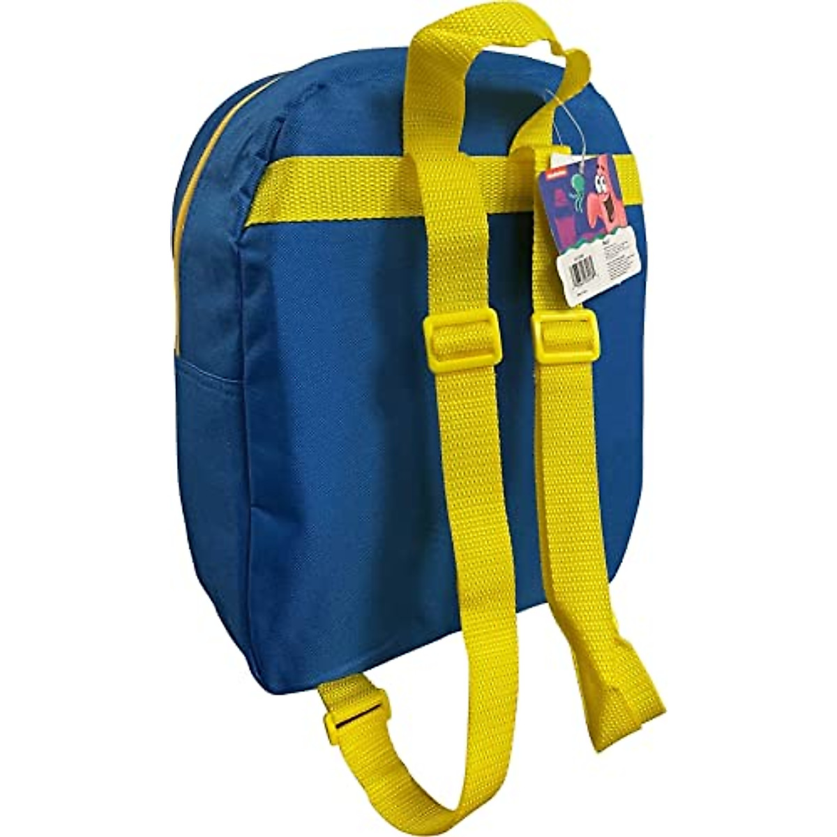 Ruz Sponge Bob Toddle Boy 12 Inch Mini Backpack (Blue-Yellow)