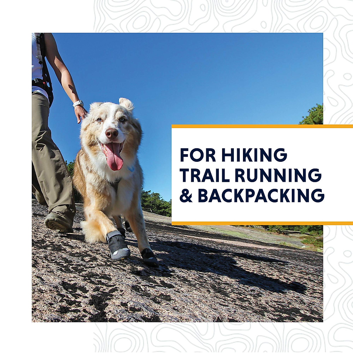 Ruffwear, Grip Trex Dog Boots, Outdoor Booties with Rubber Soles for Hiking and Running, Obsidian Black, 2.0 in (2 Boots)