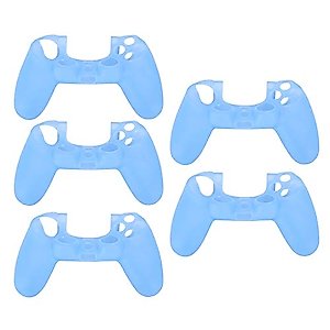 Protective Case Cover Soft Texture Non‑Slip for PS4 Game Machine(Blue)