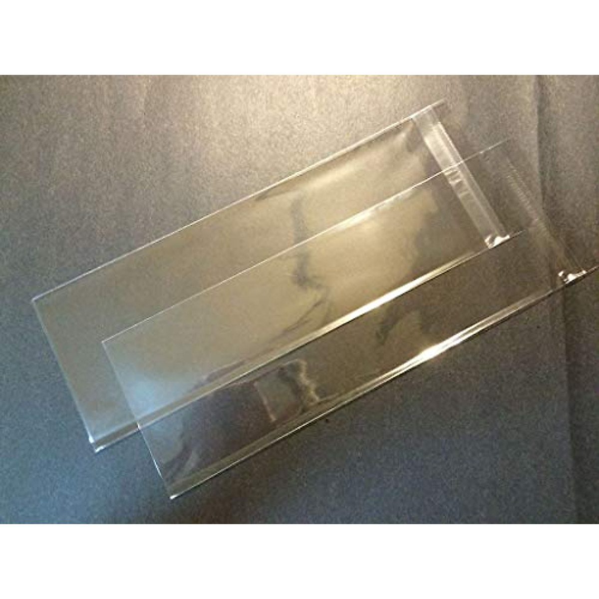 UNIQUEPACKING 100 Pcs 3x8 Clear Resealable Recloseable Cellophane/Cello Polypropylene Bags