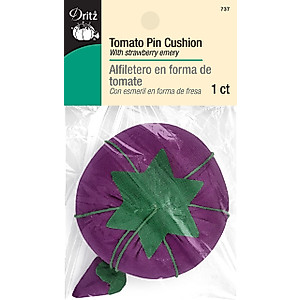 Dritz Tomato Strawberry Emery, Purple Pin Cushion