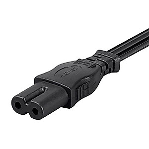 6ft 18AWG AC Power Cord Cable w/o Polarized, 10A (NEMA 1-15P to IEC-320-C7)
