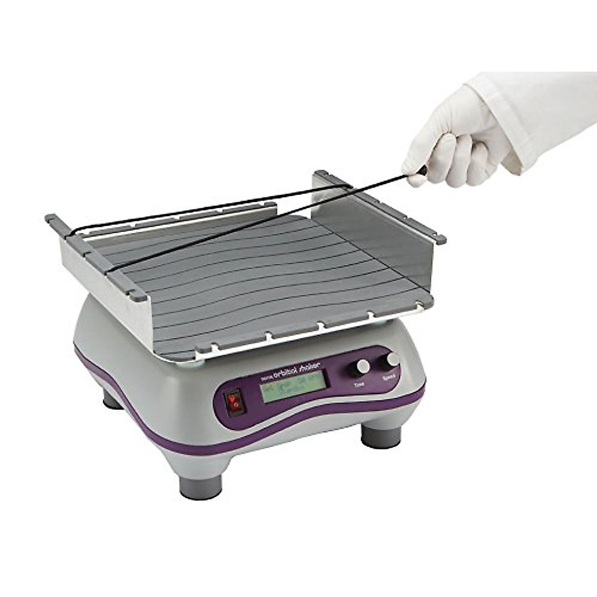 Heathrow Scientific Certified Digital Orbital Shaker, Adjustable Speed, 20 to 300 RPM, Timed and Continuous Modes, LCD Displayed Speed & Time, 10 Pound Weight Capacity, 11x11 Inch Working Platform