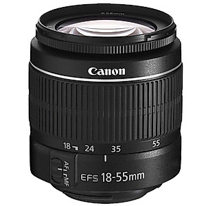 Canon Rebel T100 / EOS 4000D DSLR Camera w/EF-S 18-55mm F/3.5-5.6 Zoom Lens + 64GB Memory, Filters,Case, Tripod, Flash, and More (34pc Bundle)